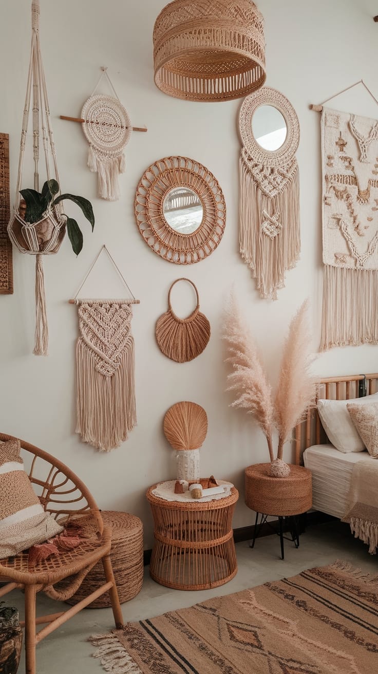 15 Boho Bedroom Wall Decor Ideas for a Free-Spirited Look - Decor Dreams Space