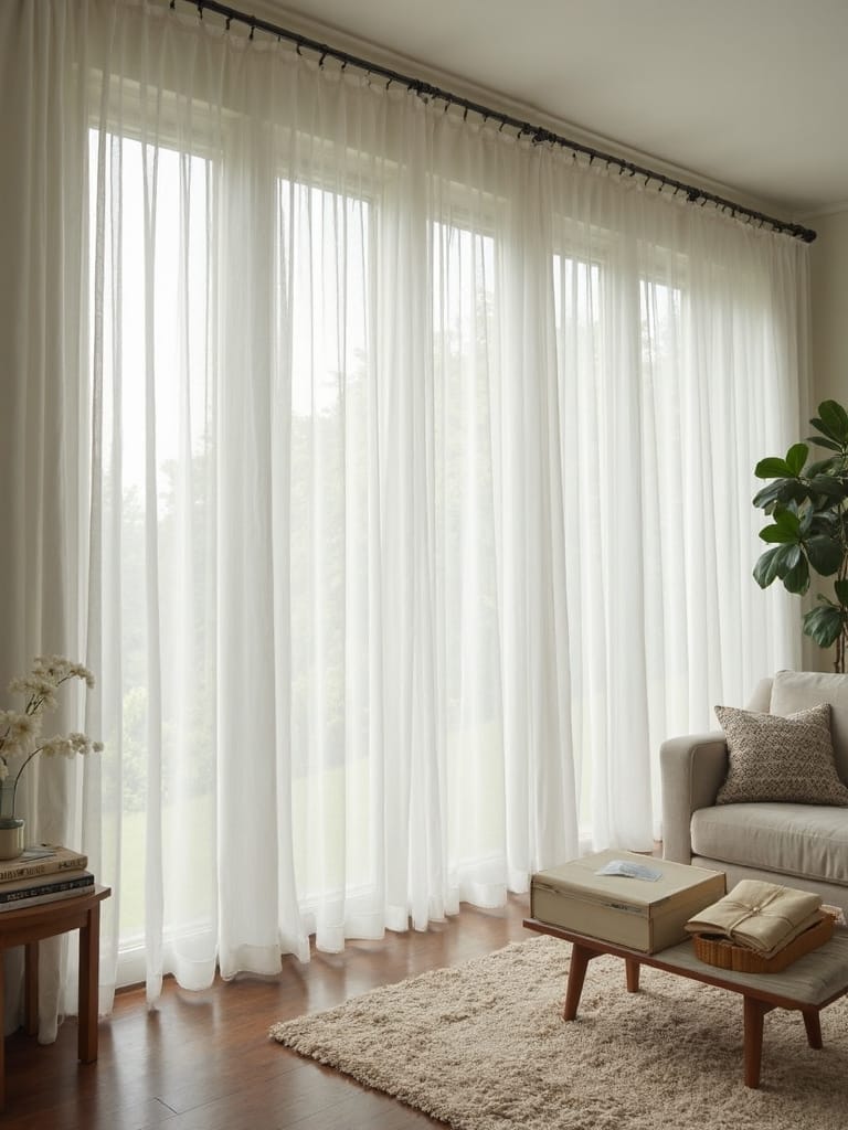 17 Sheer Curtains Living Room Ideas: Light and Airy Window Treatments ...