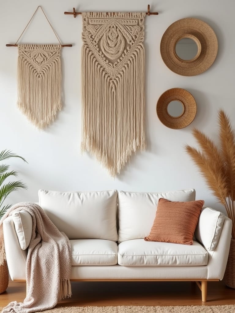 12 Boho Wall Art Living Room Ideas to Express Your Unique Style - Decor ...