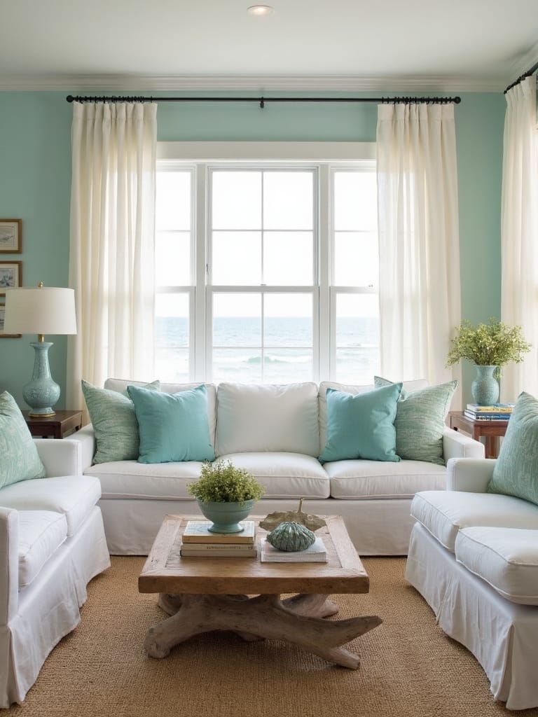 22 Beautiful Modern Coastal Living Room Ideas for a Beachy Vibe - Decor ...