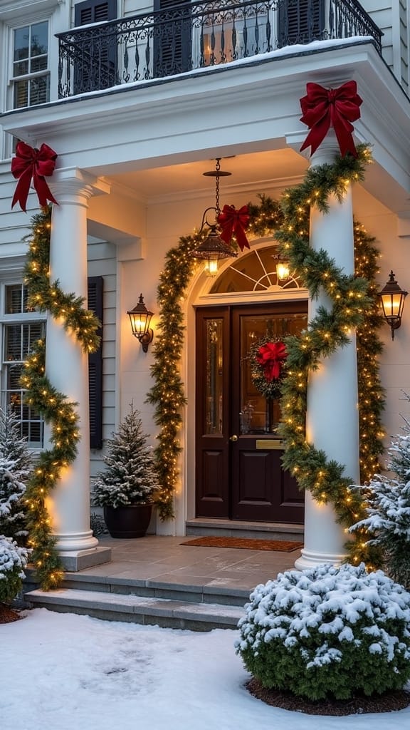 13 Stunning Outdoor Column Christmas Decor Ideas for a Classic Look - 2026