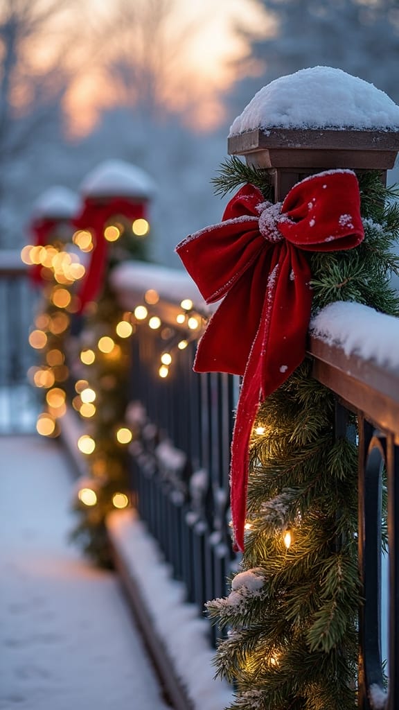 13 Elegant Outdoor Railing Christmas Decor Ideas for a Festive Touch - 2026