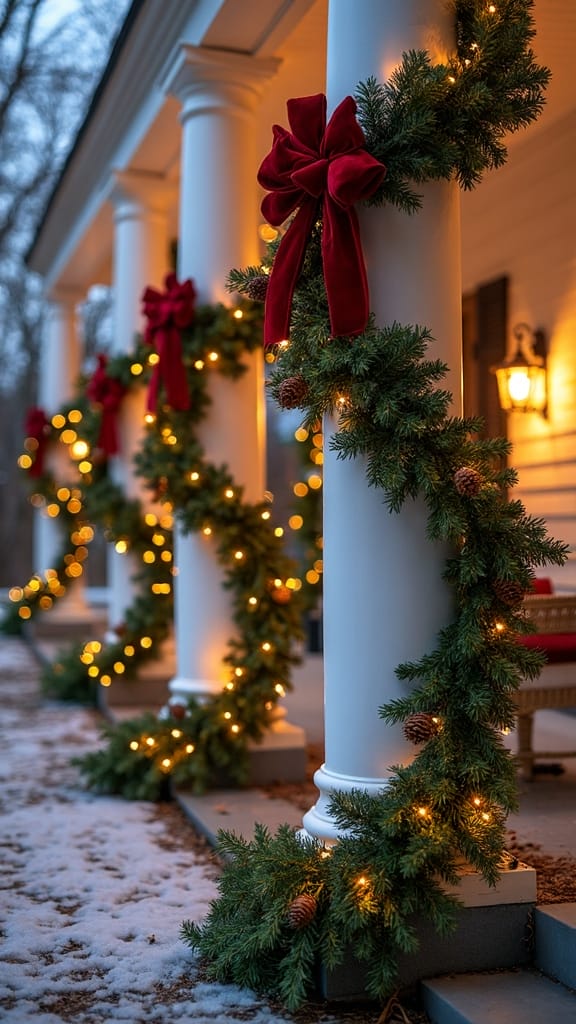 13 Stunning Outdoor Column Christmas Decor Ideas for a Classic Look - 2026