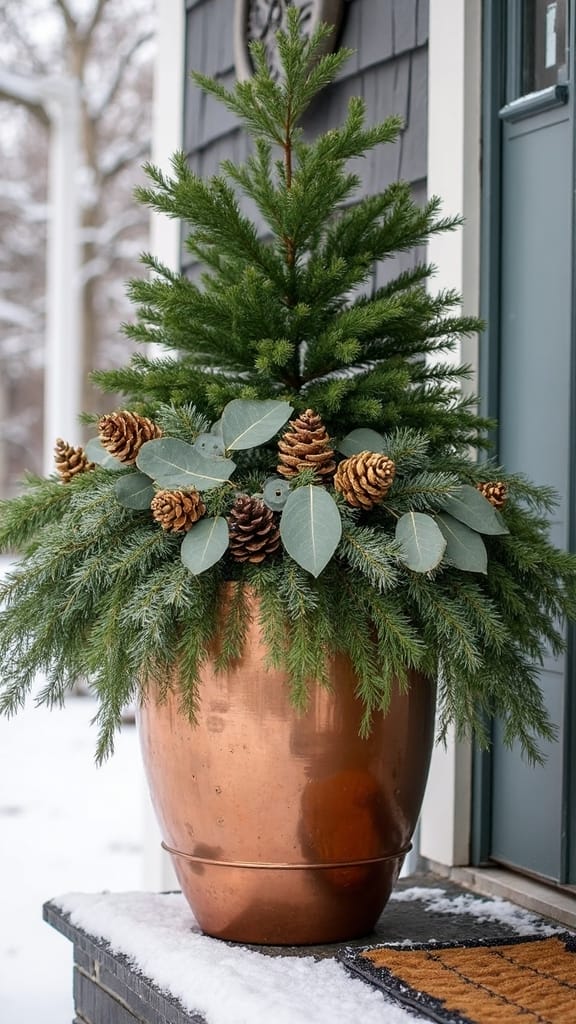 14 Outdoor Christmas Greenery Pots Ideas for Easy Decorating - 2026